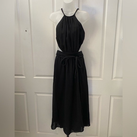 Alice + Olivia | Dresses | New Wtagalice Olivia Black Linen Blend Toga ...